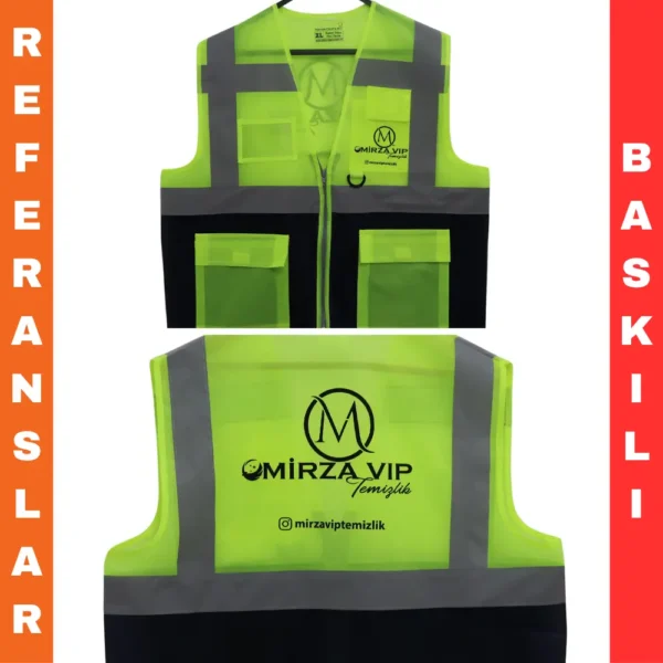 Baskılı Reflektörlü Mühendis İkaz Yeleği Fiyatları